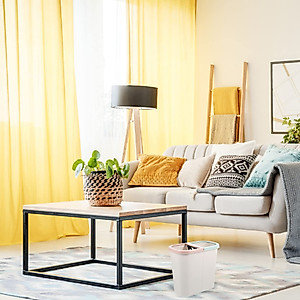 Ipetboom Sorting Trash Can Double Compartment Trash Can Bathroom Trash Can 2 Compartment Rubbish Can Outdoor Trash Can Bins Bathroom Garbage Can Plastic Office Cupboard White Ultra Thin