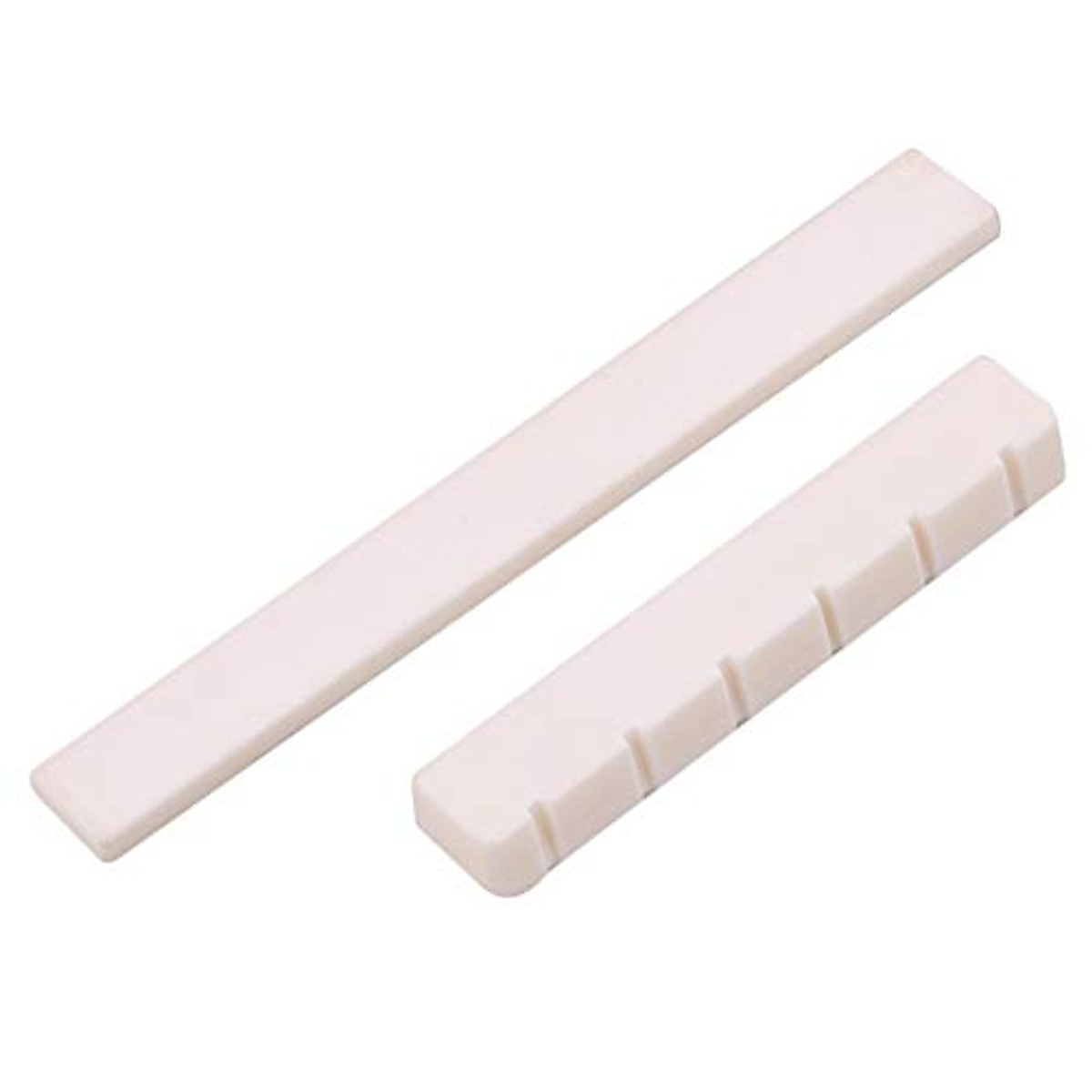 Yibuy Classical Guitar Bridge Rosewood Bone Saddle Nut Replacement w/Abalone Shell