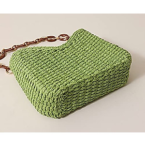 Straw Bag for Women, Summer Beach Bag Cute Handwoven Hobo Handbag Lightweight Shoulder Bag Vacation Bag Underarm Purse 2023