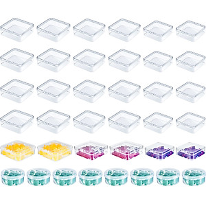 32 Pcs Mixed Sizes Clear Game Tokens Storage Containers Board Game Storage Containers Plastic Storage Boxes for Game Components, Empty Organizer Storage Box with Lids for Game Pieces, Dice, Tokens