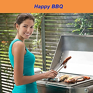 Wotermly Digital Kitchen Meat Thermometer with Backlight LCD and Foldable Long Probe, Instant Read Food Cooking Thermometer Use for Grill,Liquid, BBQ, Baking and Candy