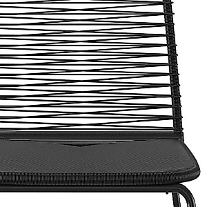 WFAUIBR Dining Set 7 Piece Patio,Patio Furniture Set,Lawn Chairs Set ，for Bedroom, Office, Teaching Building, Library, Flower Shop, Porch，Black/B,7 Piece 63"