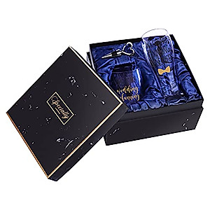 This is My Wedding Planning Glass Set, Engagement Gift for Couples, Mr & Mrs Gift, Anniversary, Wedding Gift for Newlyweds, Bride and Groom, Bridal Shower Gift Set