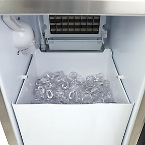DUURA Elite Outdoor Built-in Ice Maker in Stainless Steel | Large Clear Ice Cubes, 25 lbs. Freezer Storage, Under Counter or Cabinet | Ice Machines, Commercial, for Home Kitchen