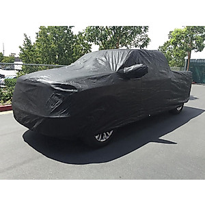 CarsCover Custom Fits for 2001-2024 Ford F150 Crew Cab 5.5ft Short Bed Box Truck Car Cover Premium Xtrashield Black