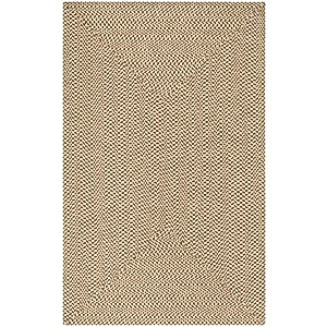 SAFAVIEH Braided Collection 4' x 6' Beige/Brown BRD173A Handmade Country Cottage Reversible Cotton Area Rug