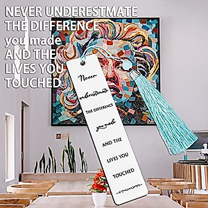 Farewell Gifts for Coworkers Thank You Gifts for Coworkers Boss Lady Employee Team Work Besties Appreciation Goodbye Gifts Going Away Farewell Gifts for Coworkers Metal Bookmark for Women Men