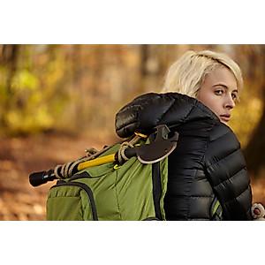 Off Grid Tools Pro Trucker’s Friend – Yellow, Carbon Steel Blade, Shock Absorbing Grip, All-Purpose Multitool, Made in USA, Curved Axe Head, Hammer, Pry Bar, Nail Puller