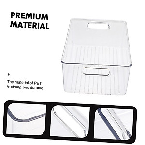 Hoement Home Gadgets Box Box Storage Basket Without Lid Storage Box Books Storage Rack Refrigerator Container The Pet Plastic Containers