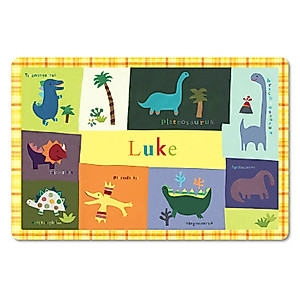 Personalized Placemat for Kids, Dinosaur - I See Me!