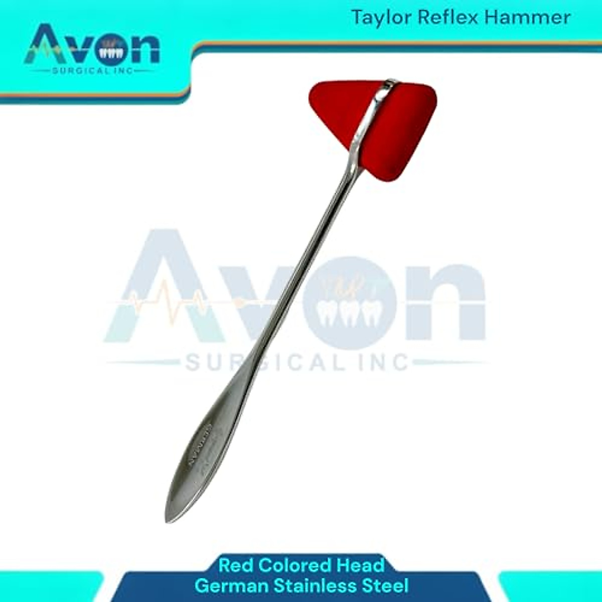 Set of 2 Neuro Percussion Hammer Taylor Reflex Hammer - Stainless Steeel Handle - Reflex Testing Instrument