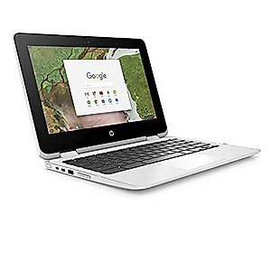 HP X360 Chromebook 11.6-inch 2-in-1 Touchscreen HD Laptop PC, Intel Celeron N3350 up to 2.4GHz Processor, 4GB DDR4, 64GB eMMC, WiFi, Webcam, Stereo Speakers, Bluetooth 4.2, Chrome OS, Snow White