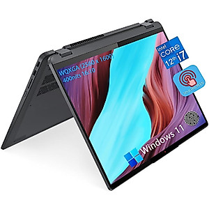 Lenovo IdeaPad Flex 5 16" 2-in-1 Touchscreen Laptop, 10-Core i7-1255U, 100% sRGB, 400nits, QHD(2560 x 1600), Wi-Fi 6, Thunderbolt 4, w/HDMI, 16GB LPDDR4x-4266 RAM, 1TB PCIe SSD