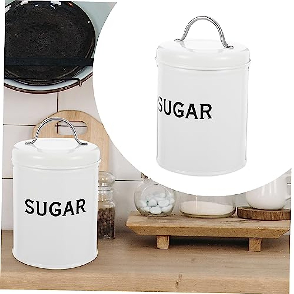 NOLITOY food storage jar loose tea jar tea flour canister candy jar with lid food containers with lids containers for food Candy Holder Decorative Tea Holder Metal Tea Holder crisper