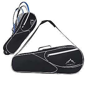 Himal 3 Racquet Tennis-Bag Premium tennis-racket-bag With Protective Pad, Professional or Beginner Tennis Players, Lightweight Tennis Bag for All Ages,Black