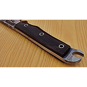 Poshland REG-Q-540- Custom Handmade Hi Carbon Steel(1095) Full Tang 13.3" Inches Nakiri Knife.