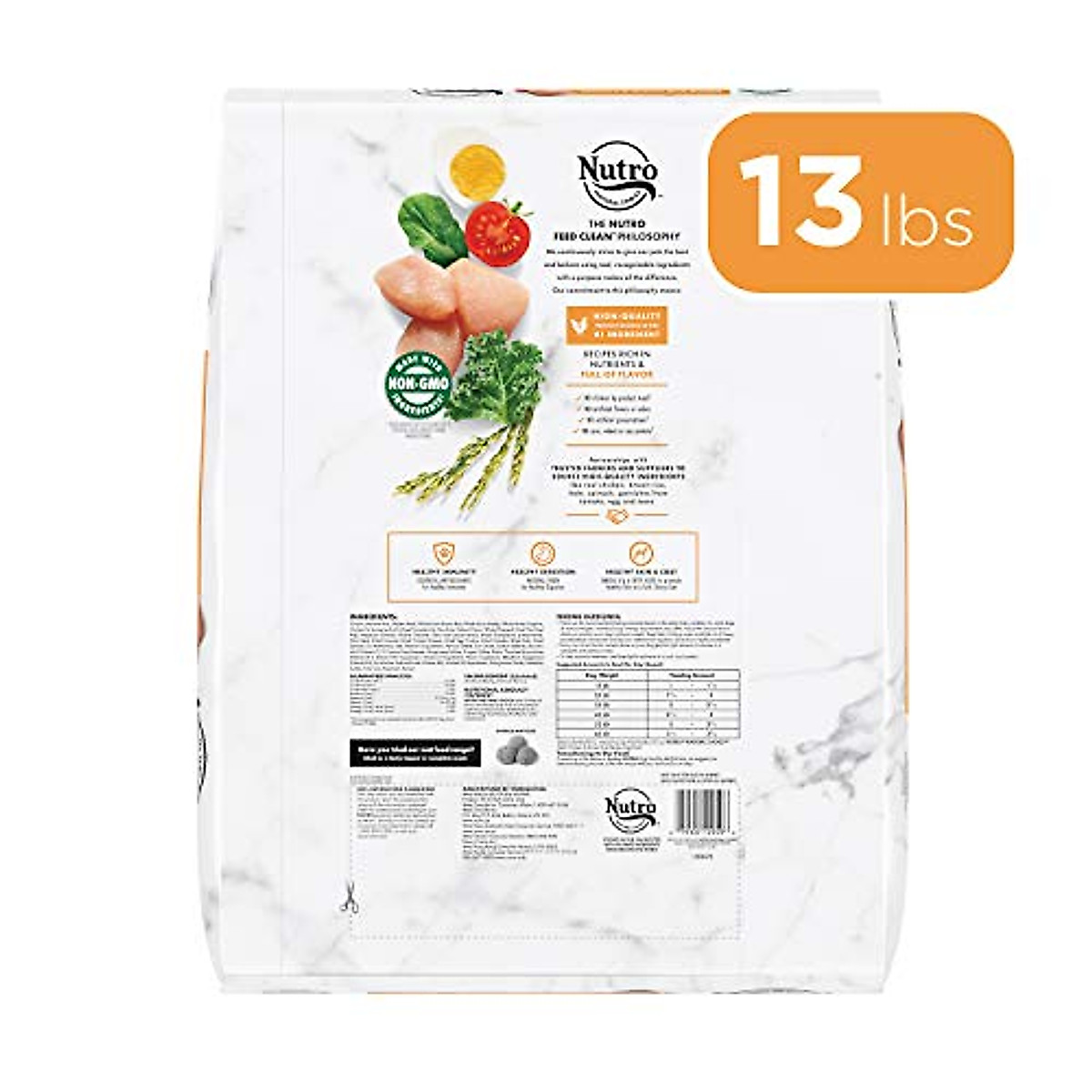 Nutro Natural Choice Adult Dry Dog Food, Chicken & Brown Rice Recipe Dog Kibble, 13 lb. Bag