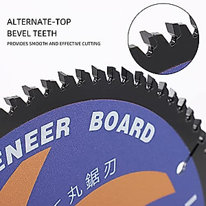 LSHUZIYU 8 1/4 Inch (210MM)-60T, Arbor 5/8"-Diamond, Smooth Cut Coating. Circular Saw Blade, Table Saw Blade, Miter Saw Blade, for Laminate, Veneer Board, Plywood, Hard Wood, MDF and HDF Cutting
