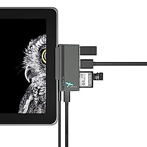 Imedia IMD-SGO346 Docking USB3.0 Hub & Reader+PD for SurfaceGo Gun Metallic Surface Go Series/IMD-SGO346