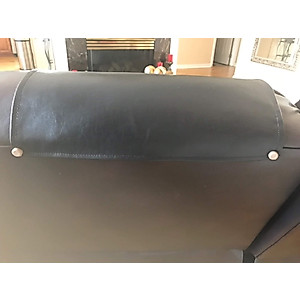 Headrest cover Premium Vinyl furniture slipcover furniture protector Tear resistant fade resistant sofas loveseats theater chairs office chairs recliners RV's (Chocolate Brown)