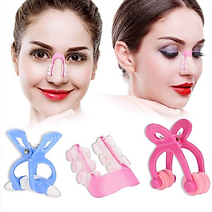 Nose Shaper,ANGGREK 3pcs Nose Shaper Massager Clip Straightening Beauty Clip Nose Up Clip Correction Set New