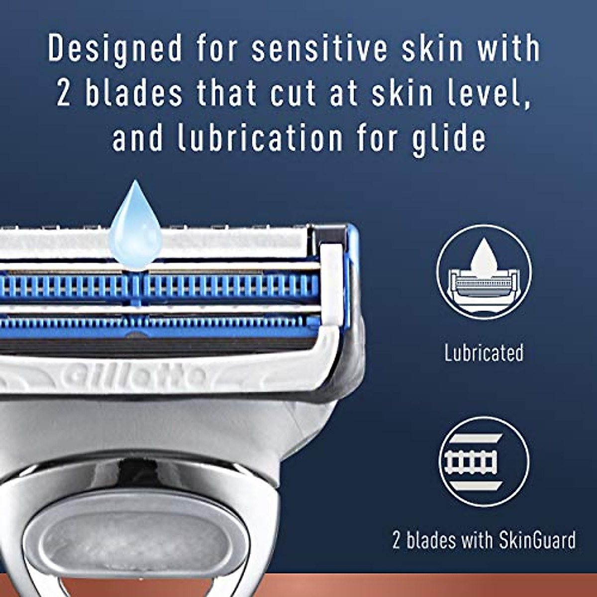 King C. Gillette Neck Razor Blades (4 Count)