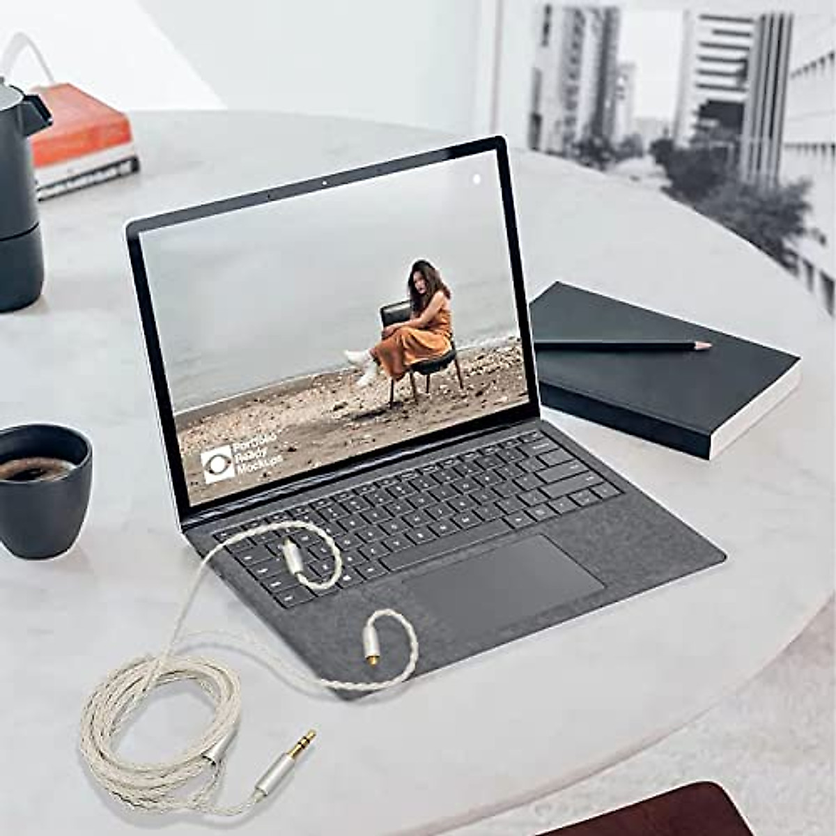 ASHATA Upgrade Earphone Cable for AUDIOSENSE, for WESTONE W Series W10 W20 W30 W40, ES Series ES10 ES20 ES30 ES50 ES60, MMCX to 3.5mm Replacement Earphone Cable