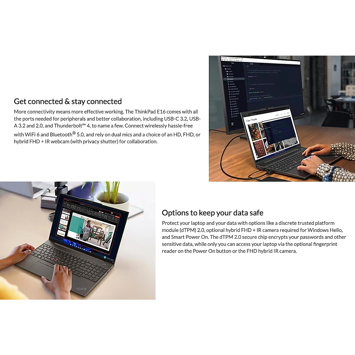 Lenovo ThinkPad E15 G2 15.6" FHD IPS Business Laptop (Intel i7-1255U 4-Core, 24GB RAM, 1TB PCIe SSD, Intel Iris Xe, WiFi 6, Bluetooth 5.2, HD Webcam, Win10P) w/Hub