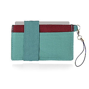 Crabby Wallet - Thin Minimalist Front Pocket Wallet - Credit Card Holder - Small Travel Wallets - Compact Wallets For Men and Women - Carry Cards, Cash, Phone, Keys- Secure Canvas Wallet - Cove Fort