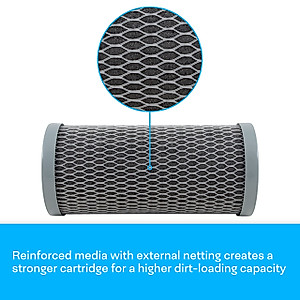 SpiroPure SP-NCP-BB 10x4.5 10 Micron Dual Purpose Sediment and Carbon Water Filter Cartridge NCP-BB 155398-43 (Case of 8)