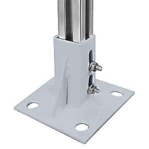 6 Pcs Floor Mount Base for 2020 T Slot Aluminum Profile, Floor Flange Anchor Bracket, 1/8" Thick