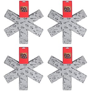 Acronde 12PCS Pot & Pan Protectors Cookware Protector Set Divider Pads to Prevent Scratching, Separate and Marring, 3 Sizes-15/14"/10" Diameter