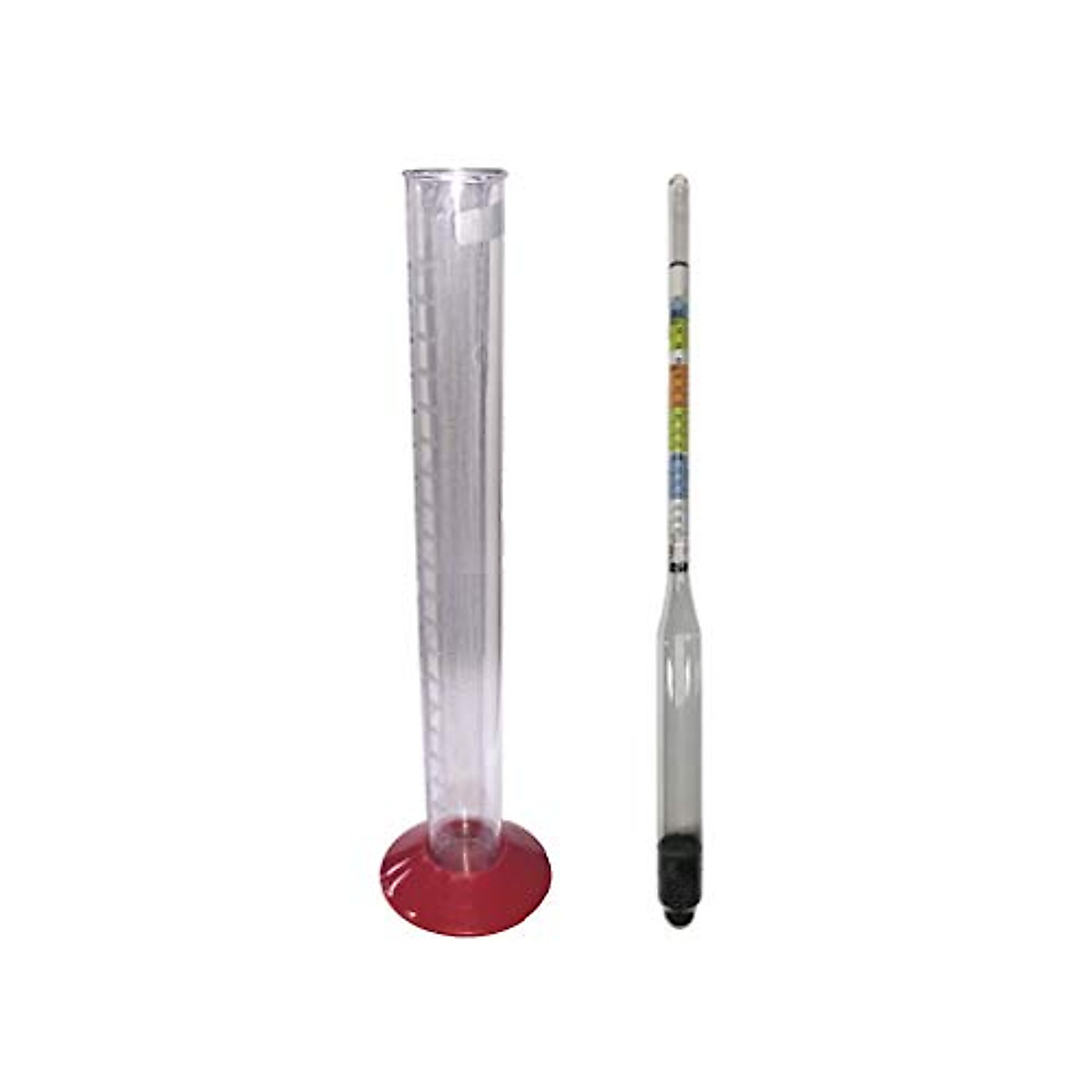 Home Brew Ohio 6839-5068 Hydrometer Kit - Triple-Scale Hydrometer with Test Jar - Combo Set of ABV Hydrometer and Jar 12" Plastic, Beer, Mead or Kombucha