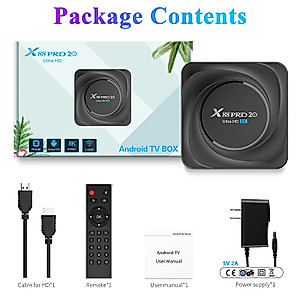 Android TV Box 11.0, 4GB RAM 32GB ROM Android TV Box RK3566, Dual-WiFi 2.4G/5G Ethernet 1000M LAN Bluetooth 4.2 with 8K/6K/3D/USB 3.0 TV Android Box