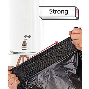 Black Trash Bag,Gereen 9-12 Gallon Tall Kitchen Trash bag Garbage Bag Trash Can Liner (9-12 Gallon(100 Count), Black)