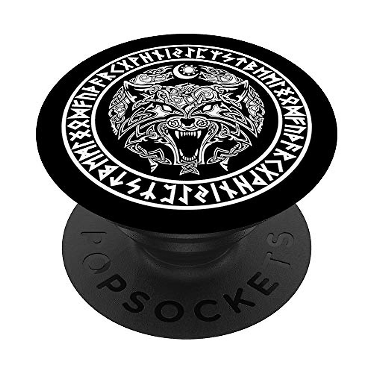 Viking Fenrir Emblem - Monstrous Wolf Norse Mythology PopSockets Swappable PopGrip