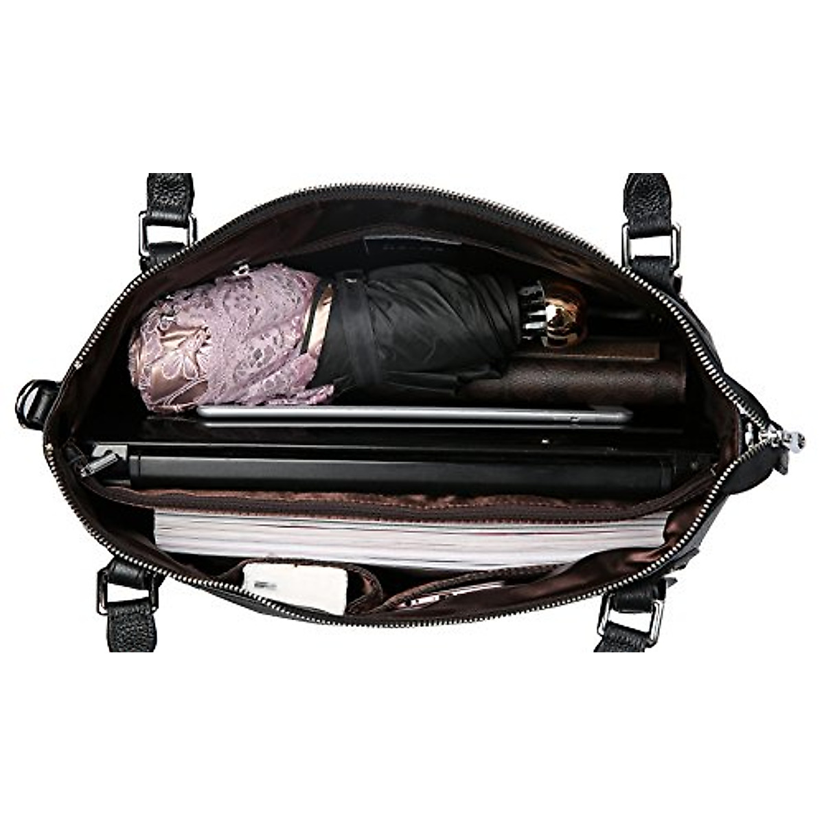 HESHE Women’s Genuine Leather Purse and Handbags Tote Top Handle Bags Crossbody Bag Hobo Purses Designer Satchel for Ladies