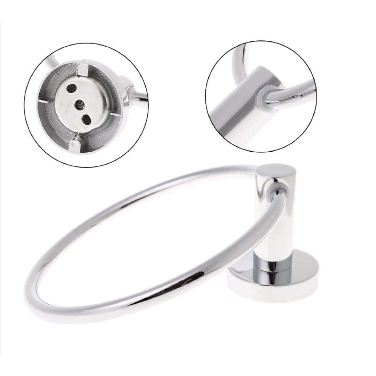 Towel Ring,Coat Hook,Towel Hooks,2Pcs Hand Towel Ring Round Wall Mounted Bathing Towel Rack Stainless Steel Towel Bar Ring Bathroom Accessories