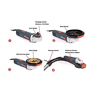 Dastool Expert Surface Grinding Dust Shroud for Angle Grinder,Universal 5-Inch Dt1701-125