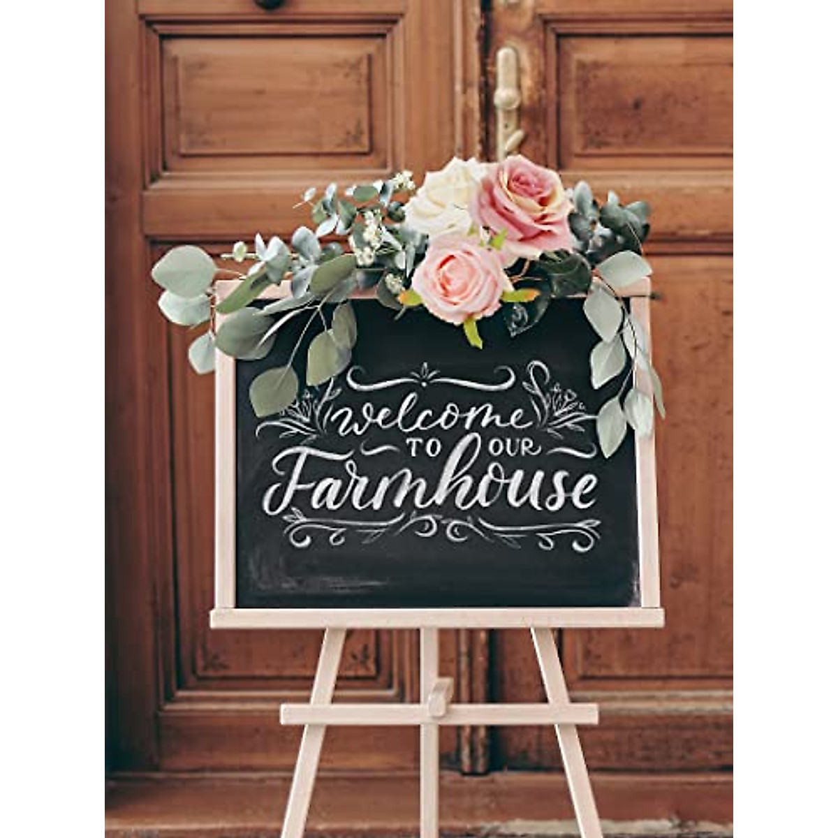 JPSOR Dusty Rose Flowers Fake Roses, Blush Flowers Pink Roses Artificial Flowers Combo Box Set with Foam Flowers for DIY Wedding Bouquets Bridal Shower Centerpieces Table Decoration