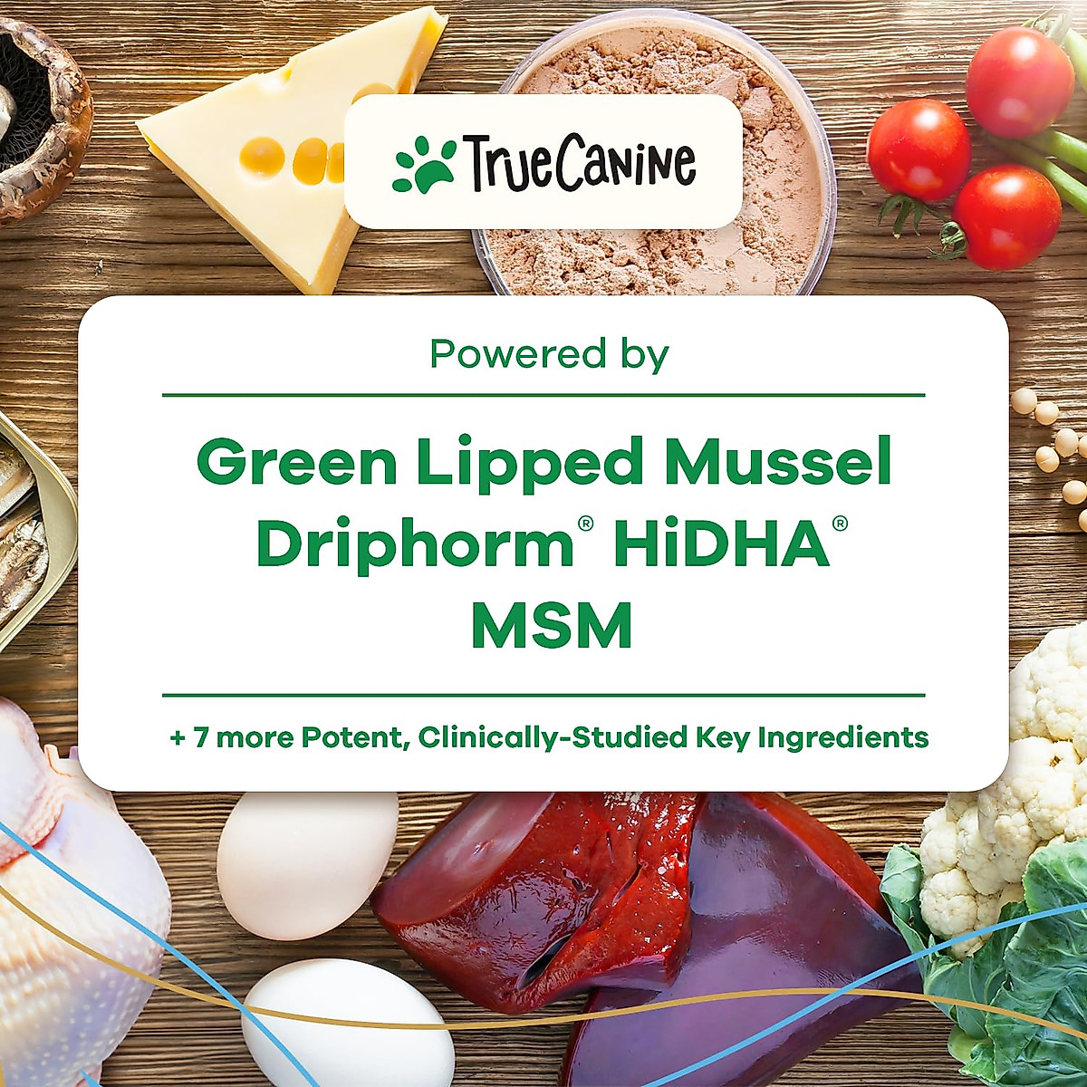 New Flex TrueCanine Joint Supplement for Dogs - All Natural Dog Joint Supplement with Green Lipped Mussel, MSM, DHA & Collagen for Dogs, Hip and Joint Supplement Dogs - Chicken Flavor, 2oz Powder