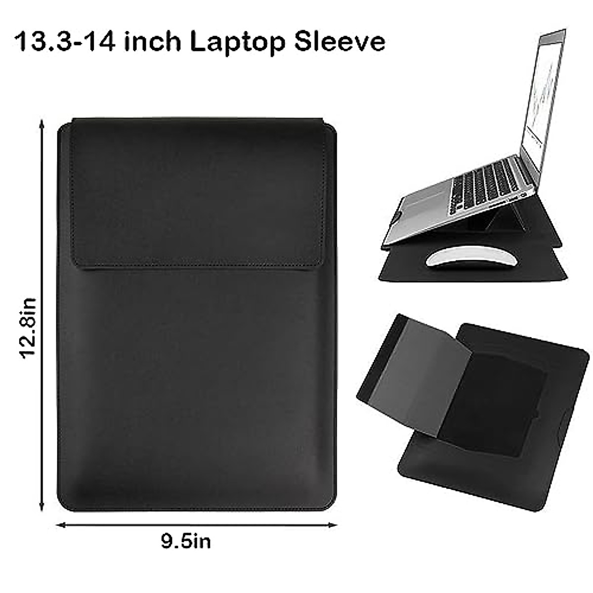 CREATOR Laptop Sleeve Case with Mouse Pad & Foldable Stand Laptop Carrying Case Compatible with MacBook Pro 14 inch 2023-2021 A2779 M2 A2442 M1