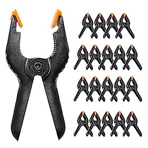 LimoStudio 20 PCS Photography Backdrop Support Spring Clamp for Background Muslin, Canvas, Paper, Chromakey Screen, Heavy Duty Clip, Photo Studio, AGG1424V2