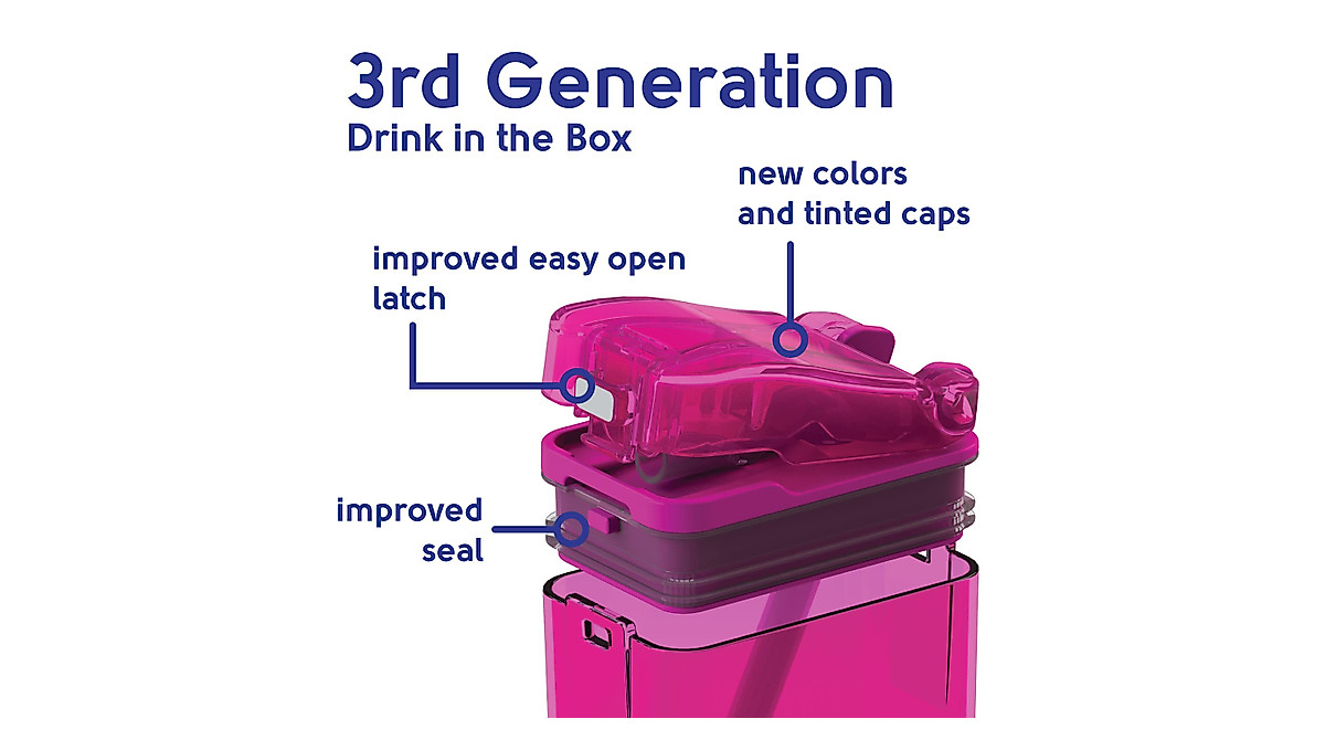 Precidio Design Drink in the Box Eco-Friendly Reusable Juice Box ...