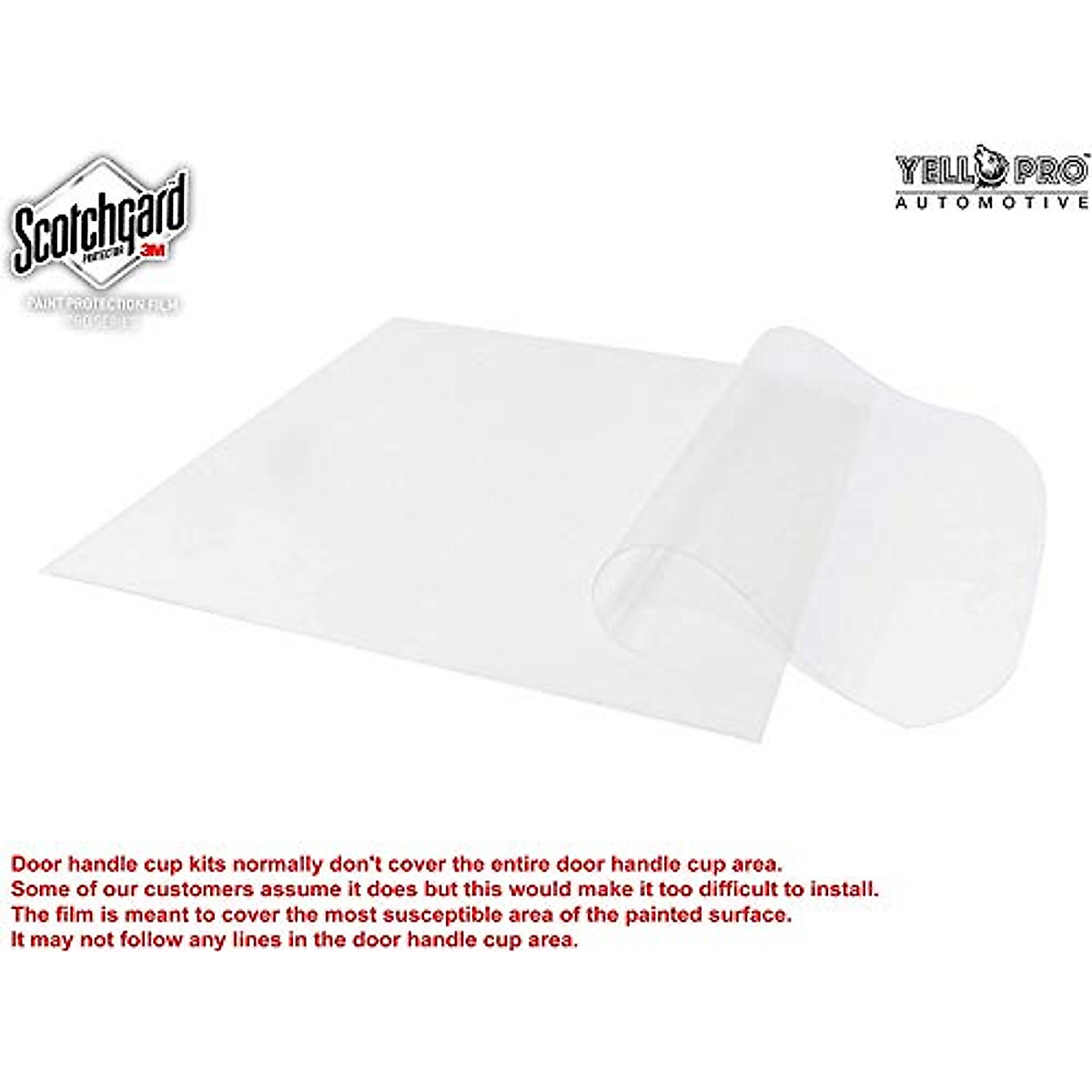 YelloPro Custom Fit Door Handle Cup 3M Anti Scratch Clear Bra Paint Protector Film for 2017 2018 2019 2020 2021 Jeep Grand Cherokee Laredo E Limited Trailhawk Overland Altitude 75th Anniv SUV