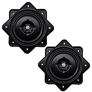 Frassie 2 Pack 10.2" Square Swivel Plate Replacement, Ball Bearing Swivel Square Turntable for Recliner Chair or Furniture