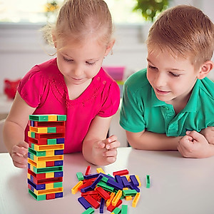 Point Games Tower - Stacking Blocks Game - Toppling Balance Tower Games - Developmental & Interactive Puzzle, Test Stabilizing Skills- Ages 6+
