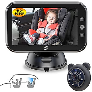 TX Baby Car Camera Monitor, Baby Car Mirror Baby Rear Facing Seat, HD 1080P Night-Vision Baby Camera for Car for Infant Toddler Car Seats