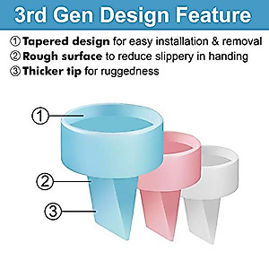 Maymom 17mm Flange and Duckbill Valve Compatible with Spectra S1 Spectra S2 Breastpump Not Original Spectra S2 Accessories Not Original Spectra Pump Parts Replace Spectra Duckbill Valve and Flange