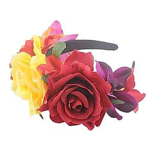 ericotry Flower Headband Rose Flower Headpiece Hair Accessories